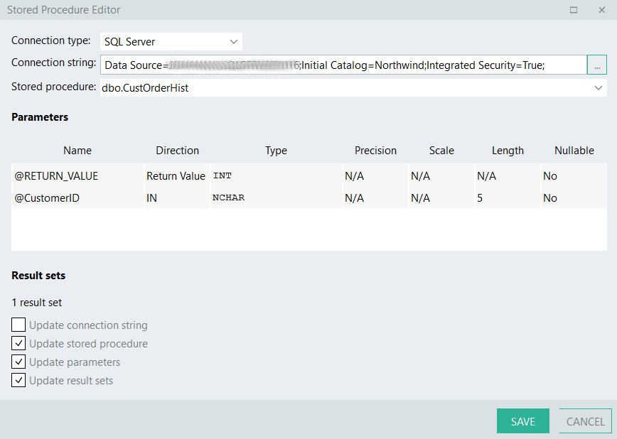 Execute Stored Procedure